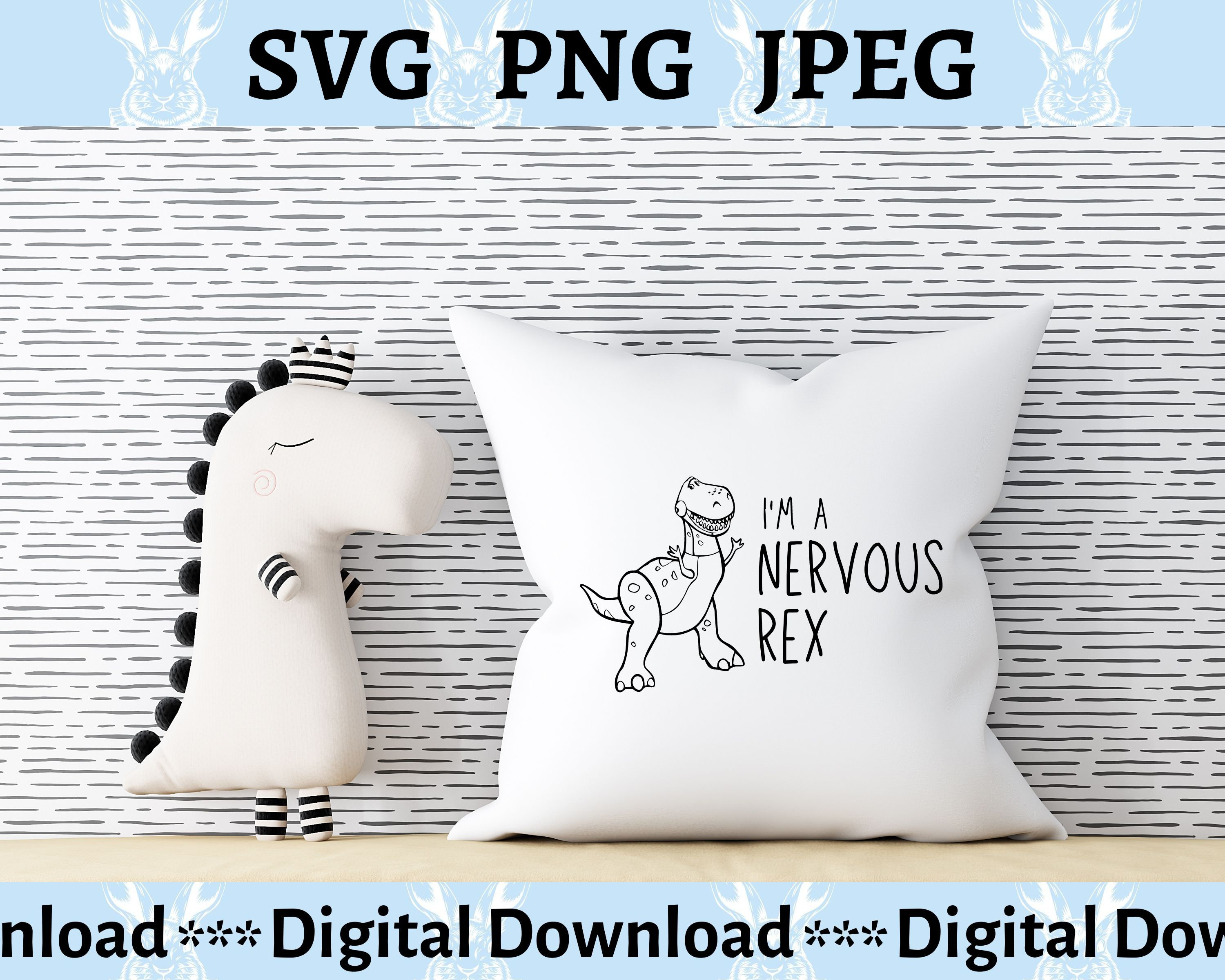 Nervous Rex SVG Toy Story Svg TREX Dinosaur Inspired - Etsy