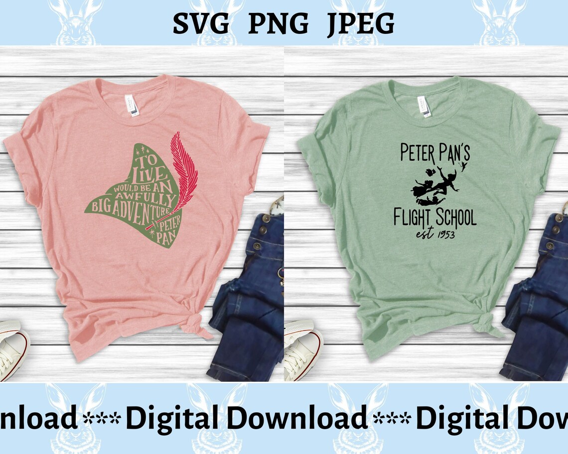 Peter Pan SVG Bundle Neverland SVG Kids Room Decor Fairy - Etsy