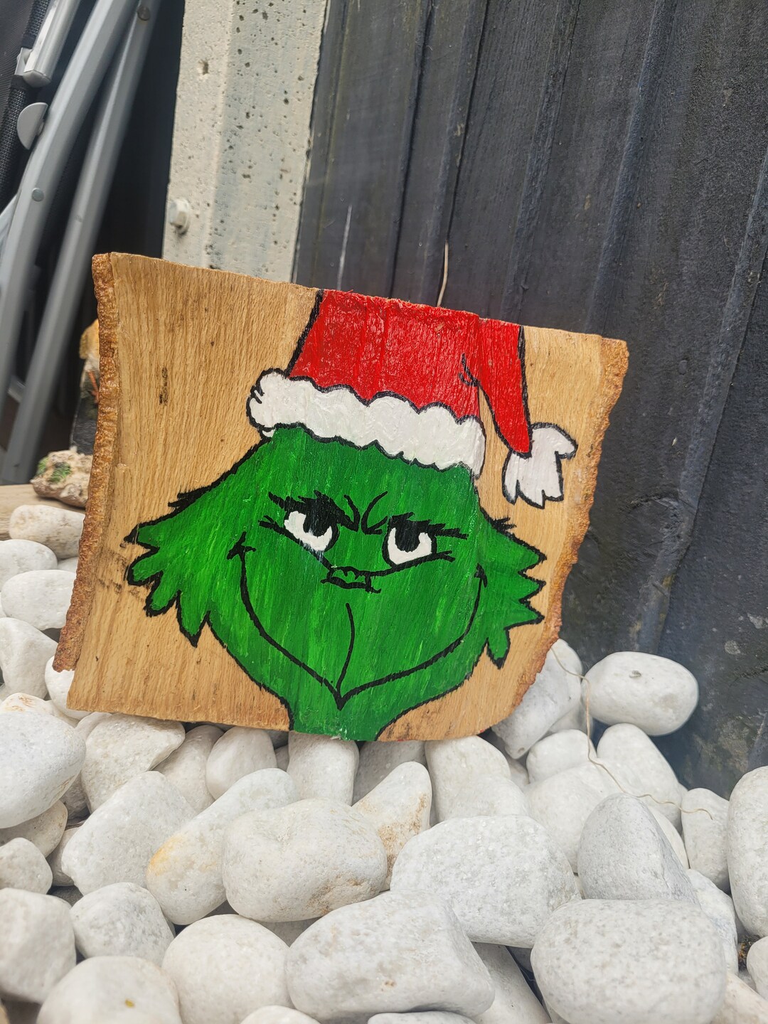 The Grinch Wooden Slab - Etsy