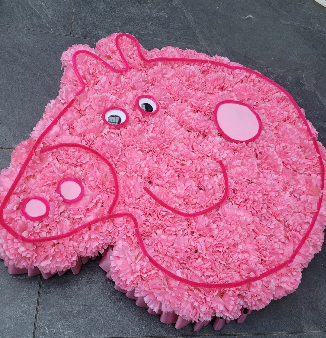 Peppa Pig Funeral Tribute/ Flowers (artificial) - Etsy
