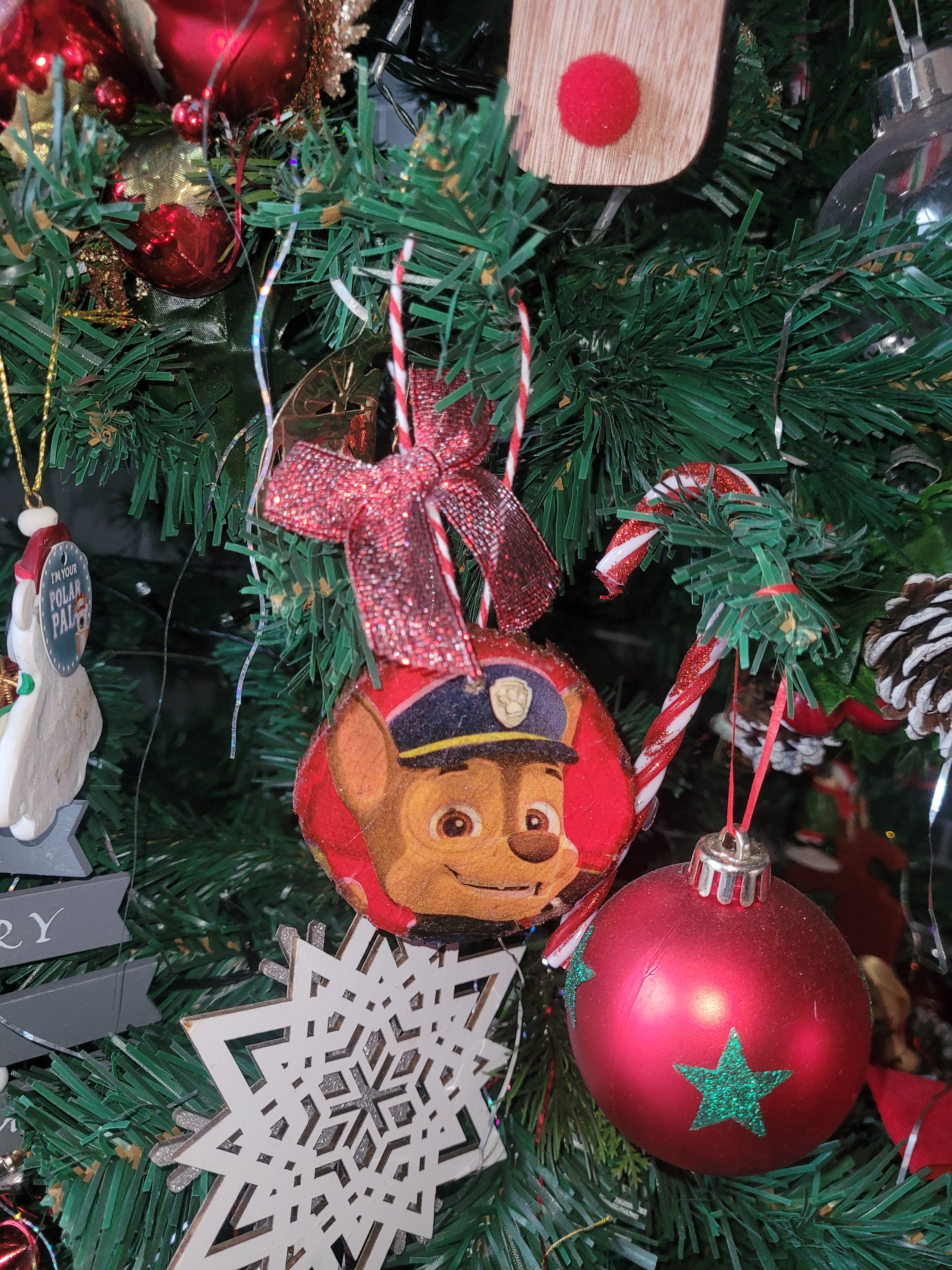 Paw Patrol Hanging Tree Decoration - Etsy