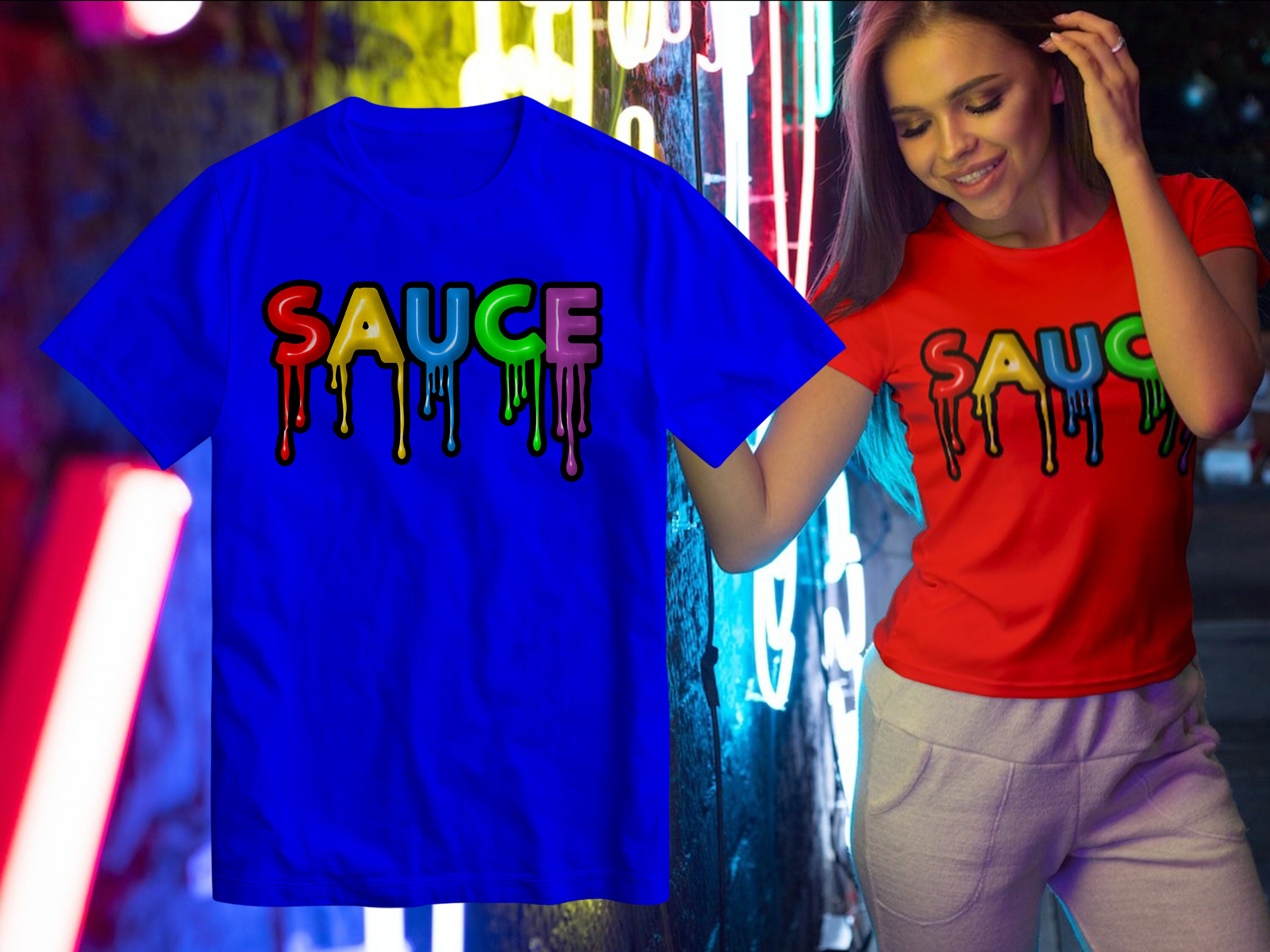 Dripping Sauce Wet Paint Drip T Shirt Urban Streetwear Motivational ...