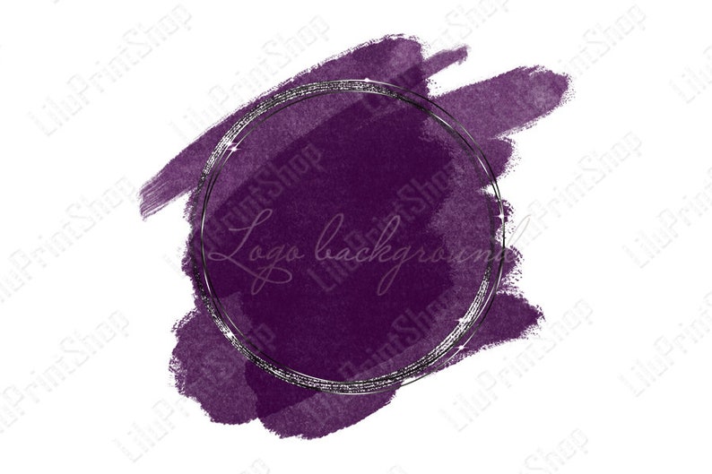 Purple Logo Design Png Purple and Silver Logo Background of Brush ...
