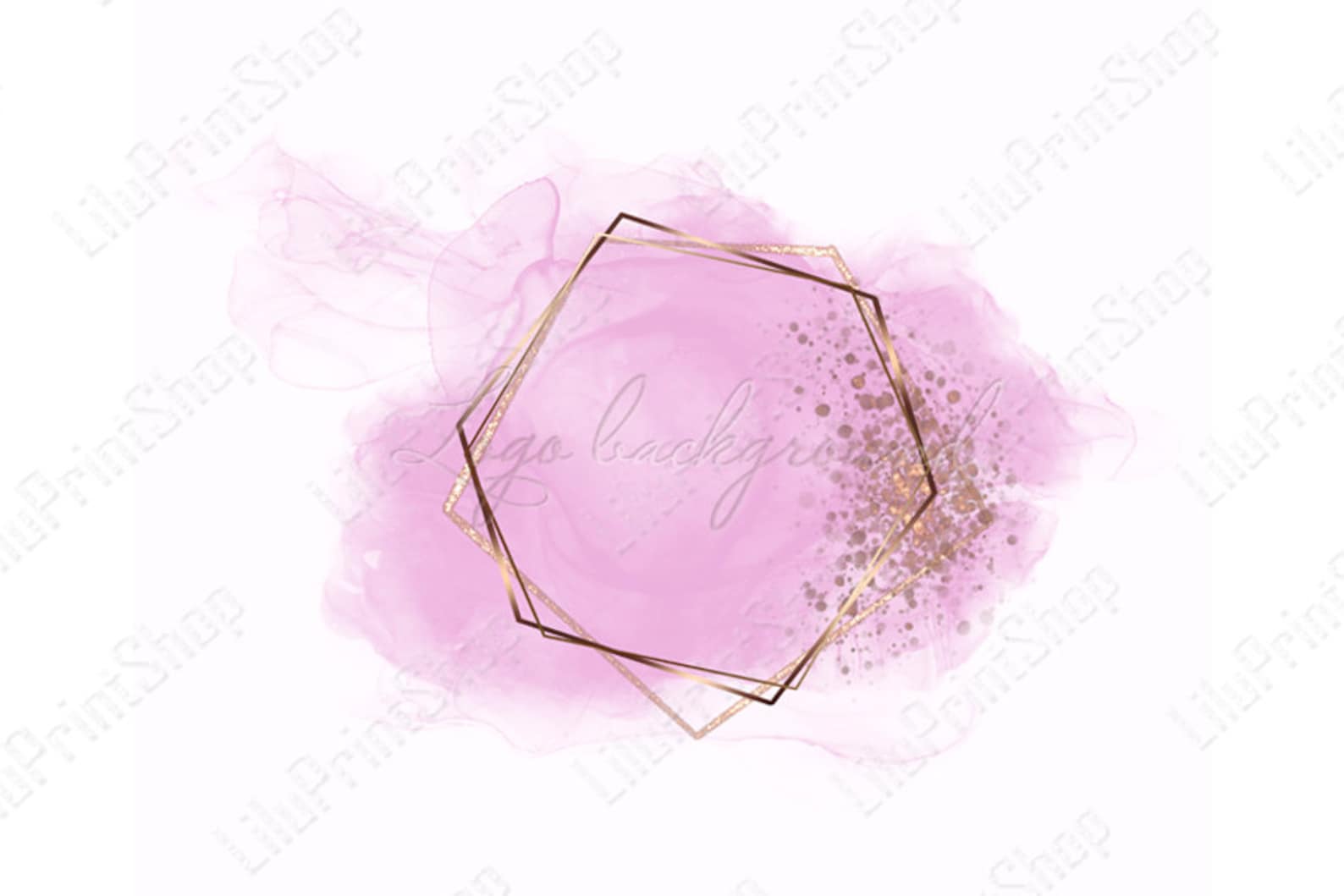 Pink Logo Background Png Alcohol Ink Pink Logo Design Pink & Gold ...