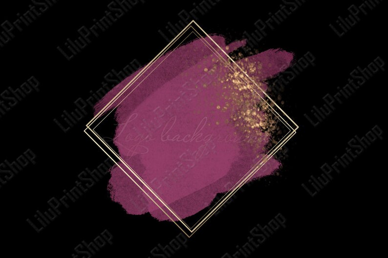 Dark Pink Logo Png Overlay Watercolor Logo Png Pink Logo Background ...