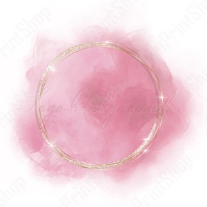 Watercolor Logo Png Blush Pink and Gold Logo Design Pink Logo ...