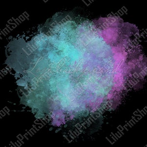 Paint Splash Clipart Watercolor Splash Png Purple and Turquoise Logo ...