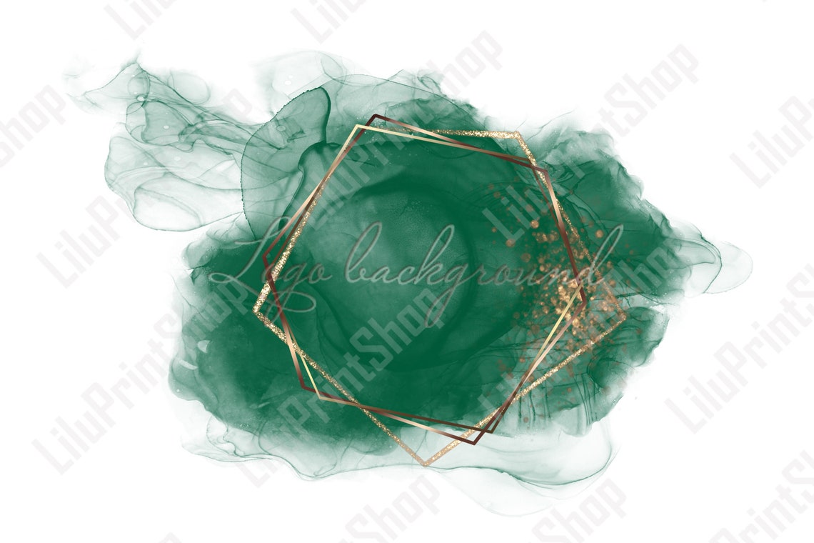 Emerald Green Logo Background Png Alcohol Ink Green Logo Design Emerald ...