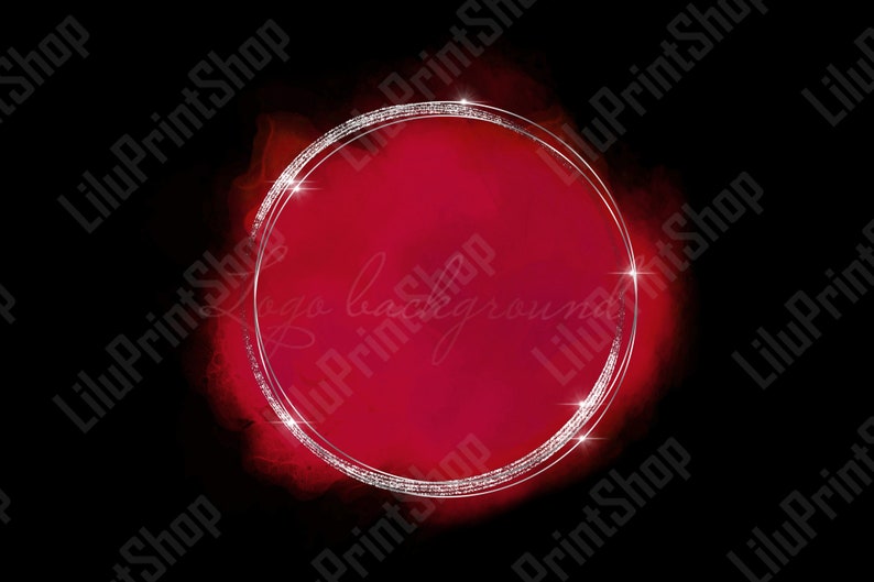 Christmas Logo, Red Logo Background Png Watercolor Red Logo Design Red ...