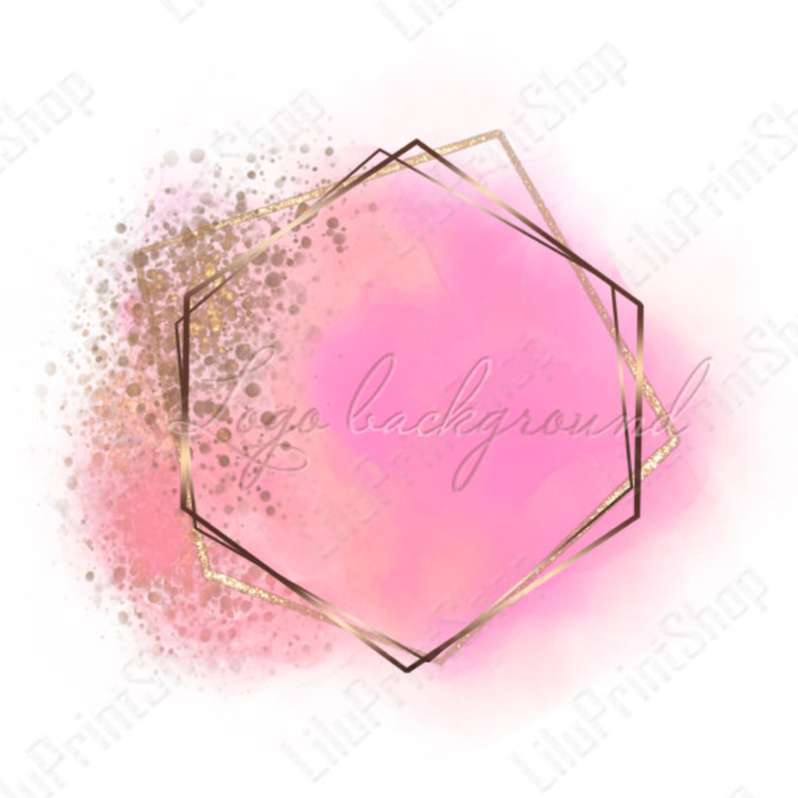 Watercolor Logo Png Coral Pink Logo Background Png Watercolor Pink Logo ...
