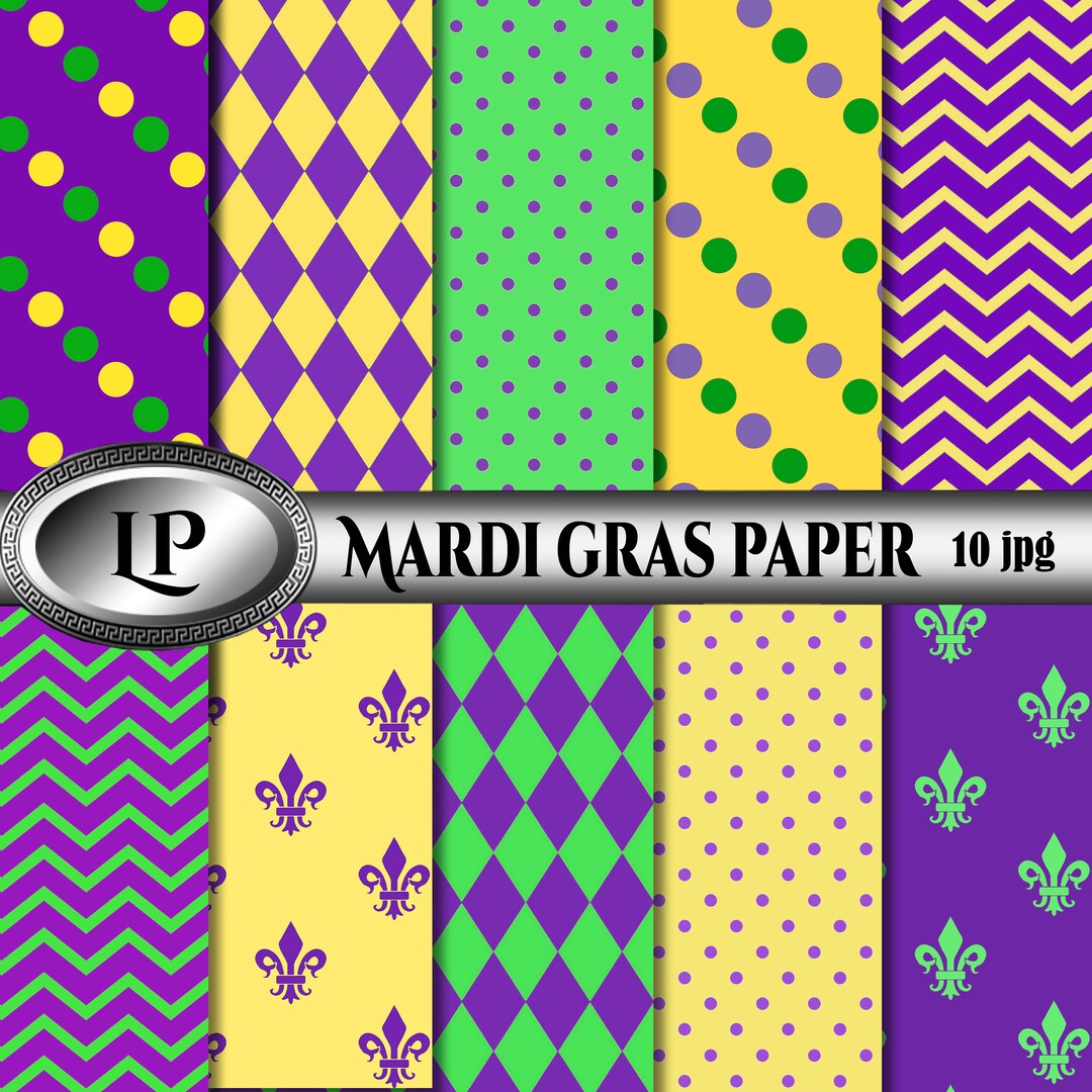 Mardi Gras Background Carnival Digital Paper Pack Carnival Background ...