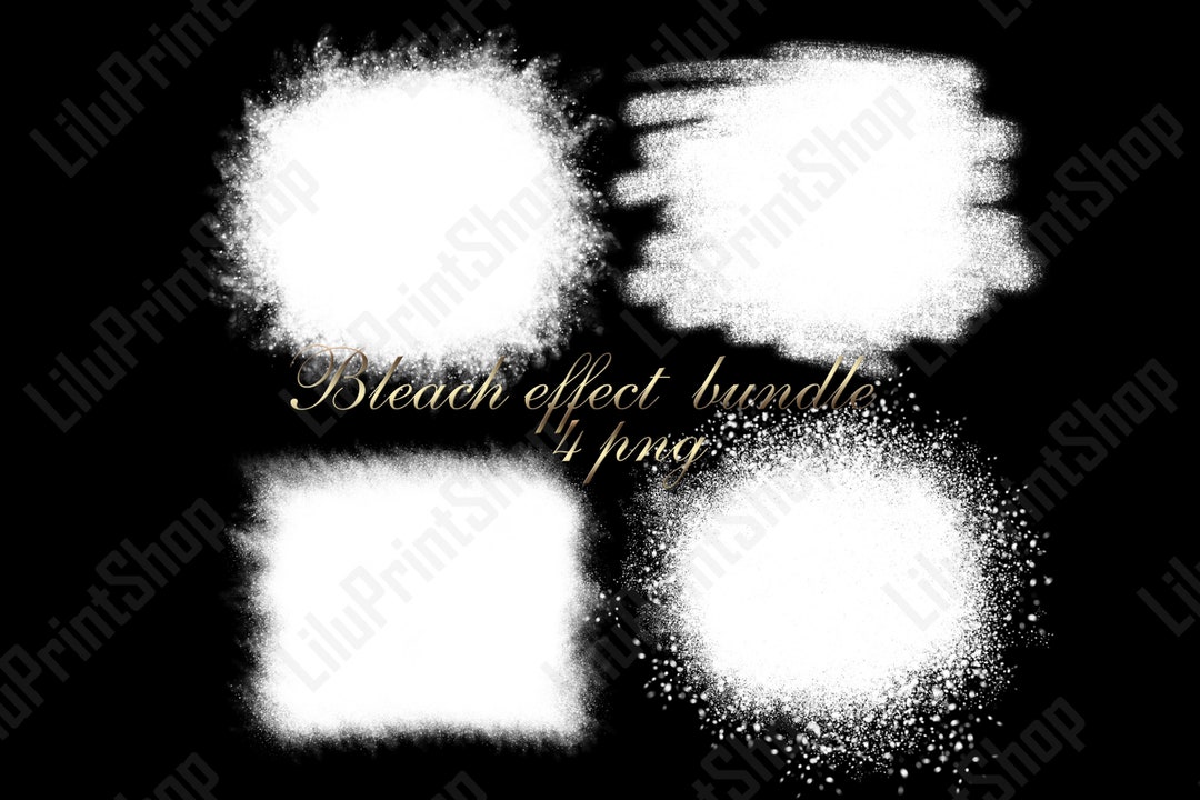 Bleach Effect Bundle PNG, Bleach Overlay Clipart, Bleached Sublimation ...