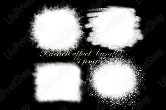 Bleach Effect Bundle PNG Bleach Overlay Clipart Bleached - Etsy
