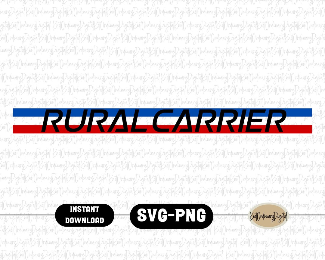 Rural Carrier Stripes| SVG PNG | Digital Download - Etsy