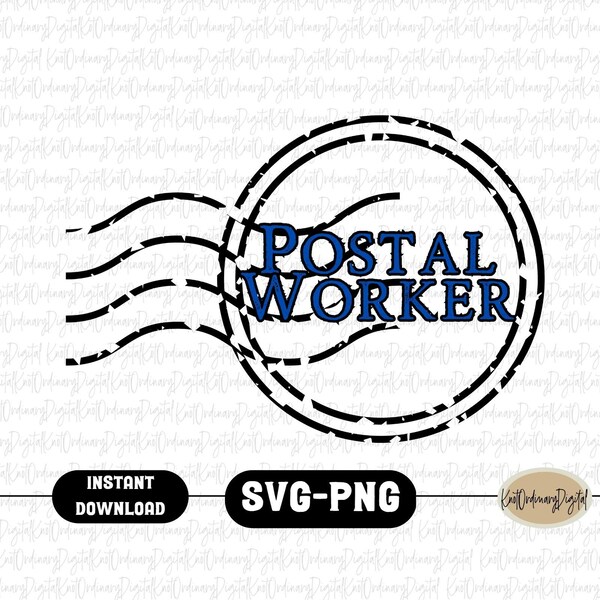 Postal Worker Svg - Etsy