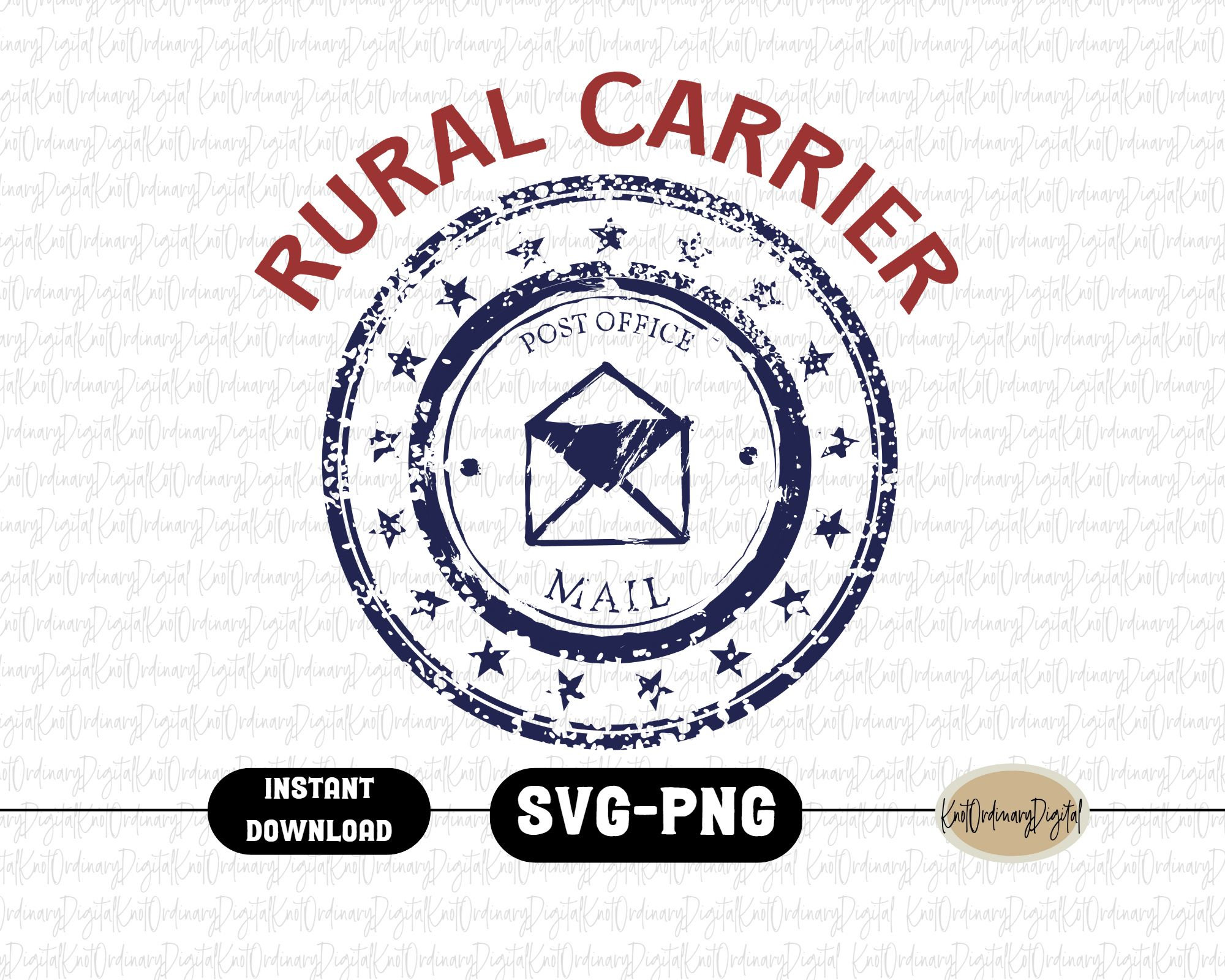 Rural Carrier SVG PNG - Etsy