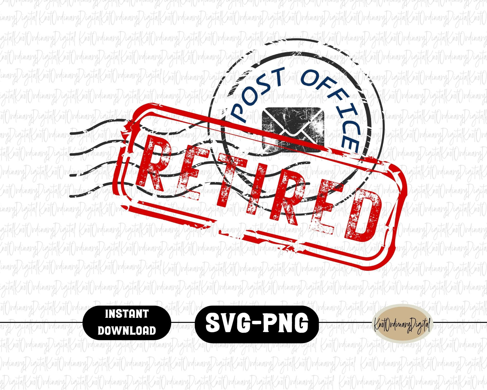 Retired Post Office | SVG PNG | Digital Download | No Physical Item - Etsy