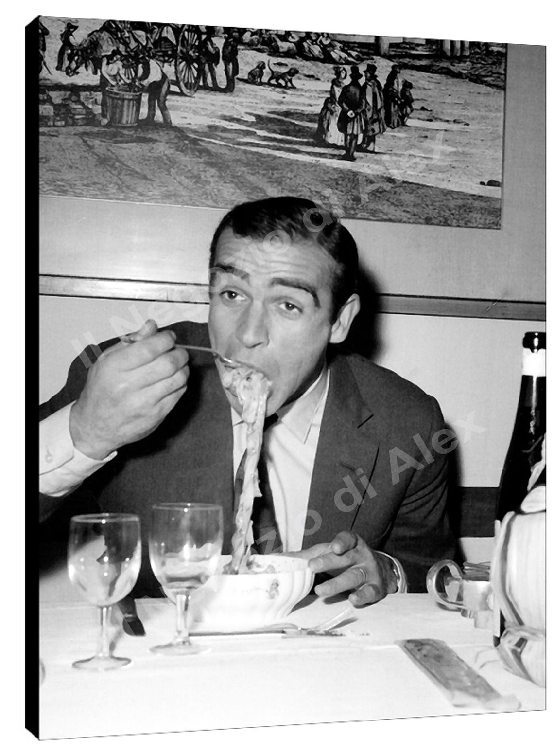 Quadro Mangia Spaghetti Art. 16 Sean Connery Free Transport EU Zone ...
