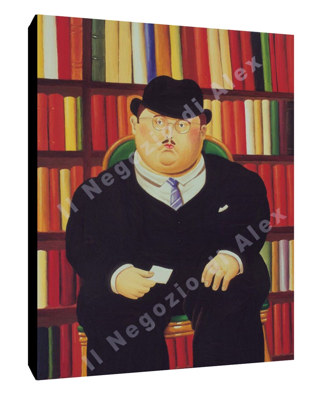 Botero Painting Art. 56 the Notary Cm.70x100 Free Shipping EU Zone ...