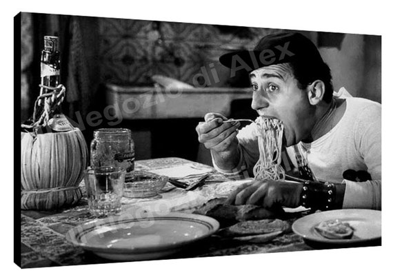 Quadro Mangia Spaghetti Art. 02 Alberto Sordi Free Transport - Etsy