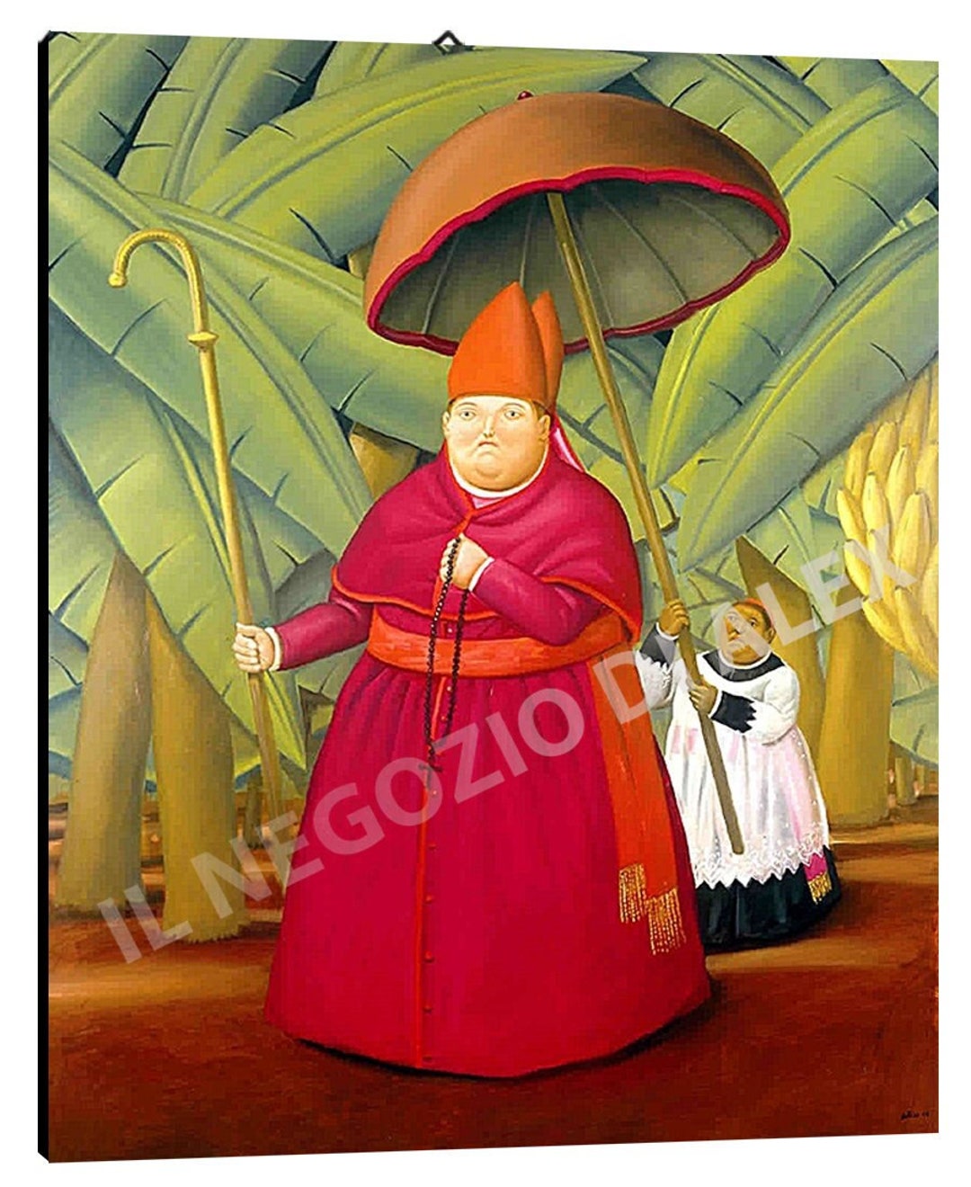 Botero Painting Art.71 the Cardinal Free Shipping EU Zone Framed Ready ...
