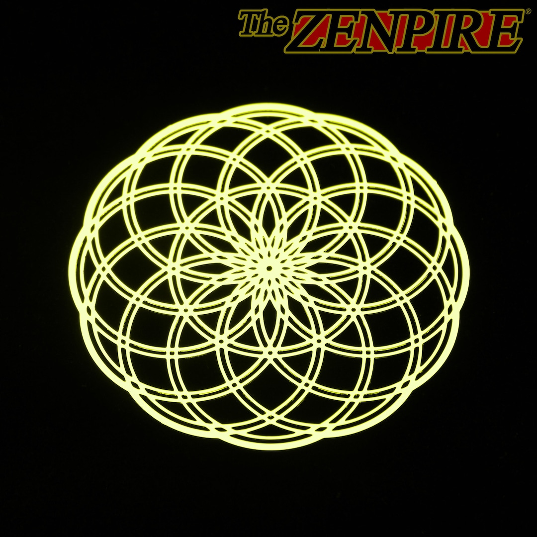 The Krystal Lotus - Lotus of Life - Sacred Geometric Disk - Brass ...