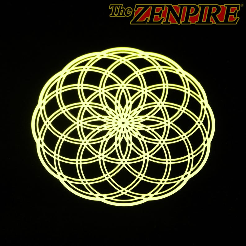 The Krystal Lotus - Lotus of Life - Sacred Geometric Disk - Brass ...