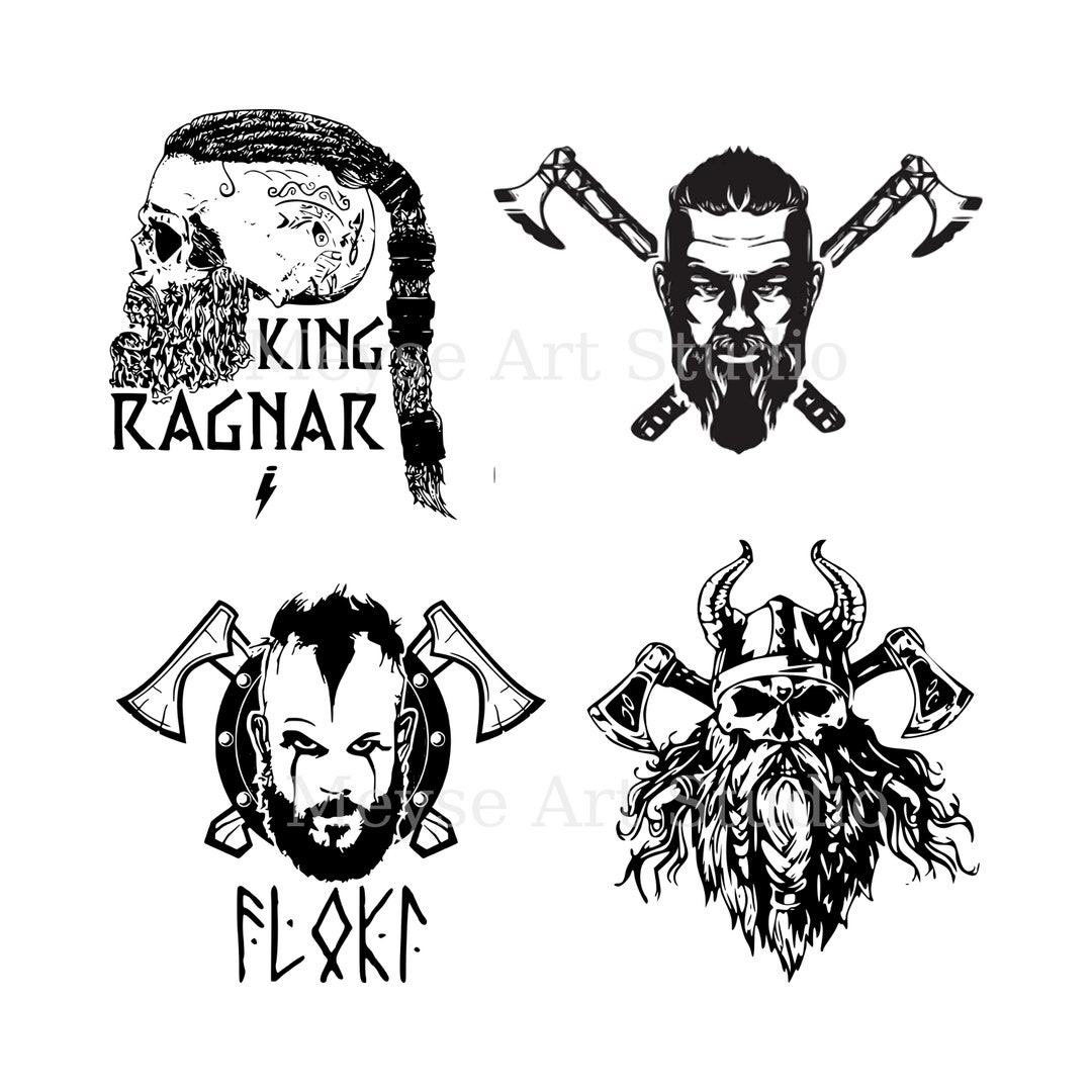 Vikings Ragnar Lothbrok Images Bundle Collection SVG PNG EPS Dfx - File ...