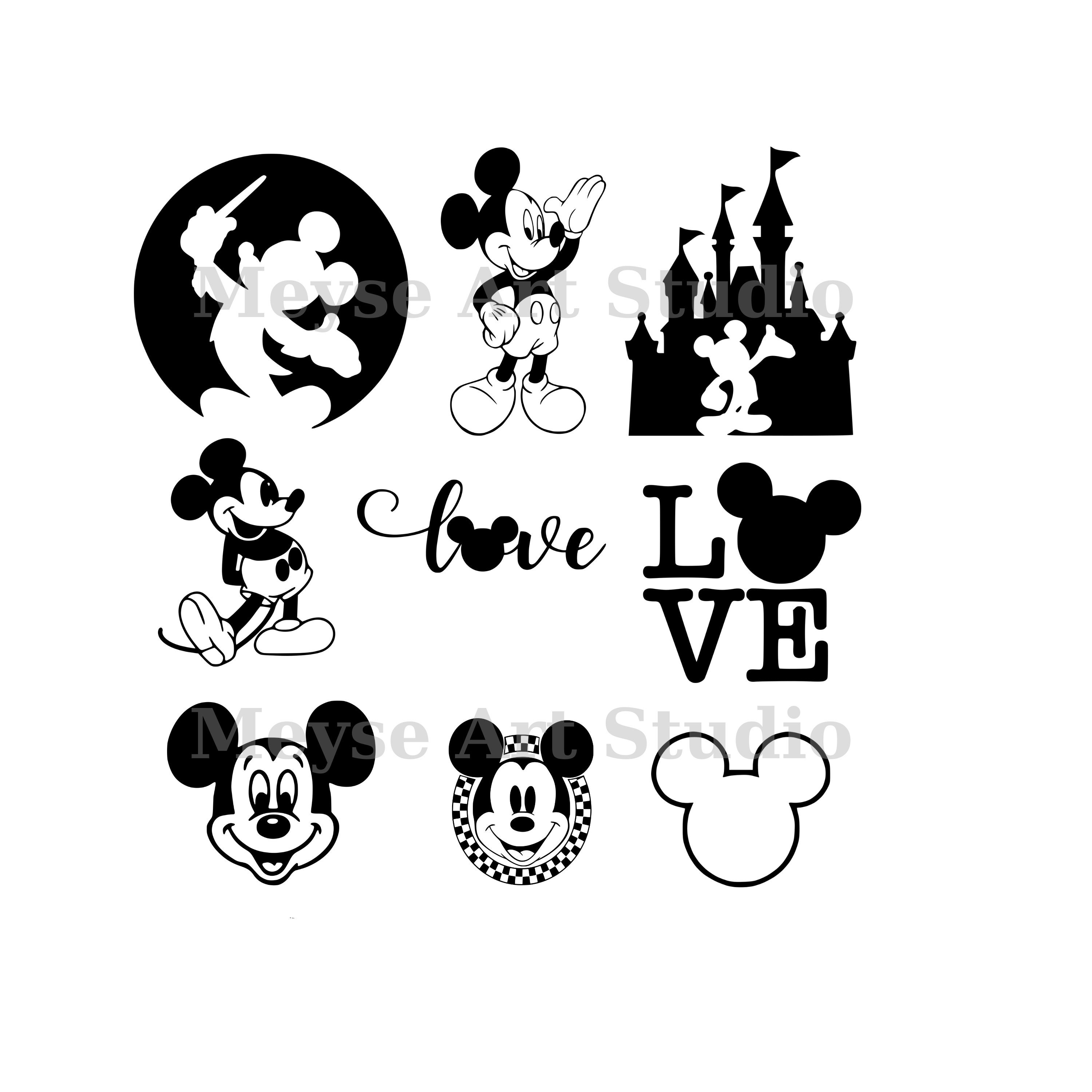 Mickey Mouse SVG Bundle Layered Head Svg , Disney, Tumbler Mug Svg ...