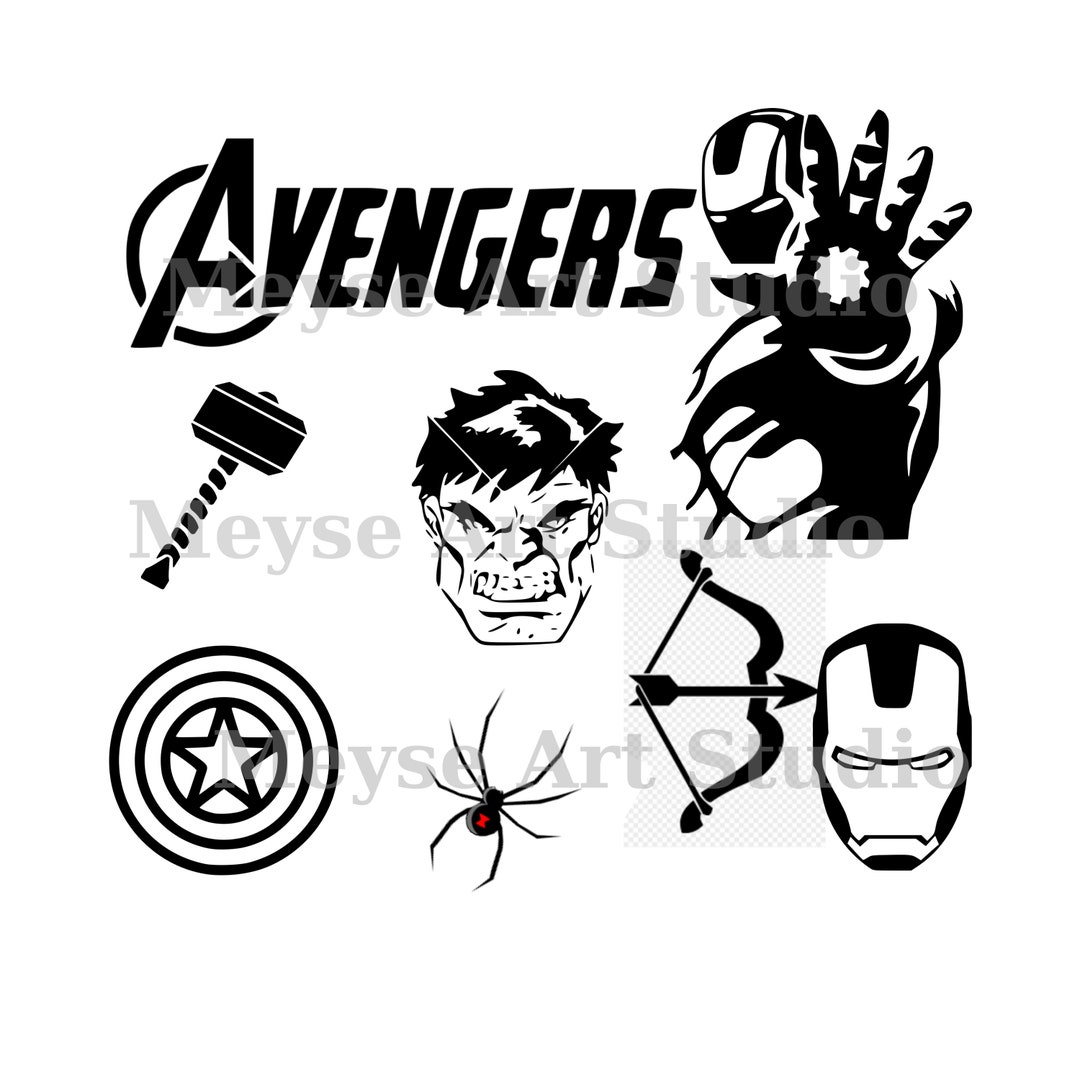 Avengers Svg, Marvel Svg, Avengers Svg for Cricut, Avengers Png, Svg ...