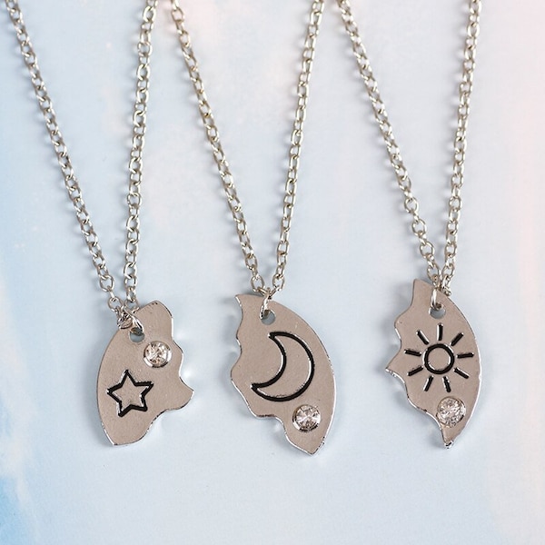 3 Best Friend Necklace - Etsy