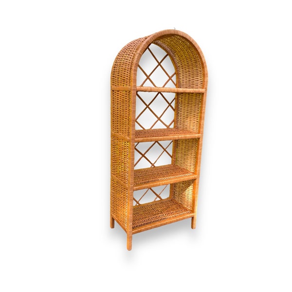Rattan Bookcase - Etsy
