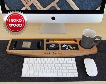 Office Desk Wood Tray - Etsy