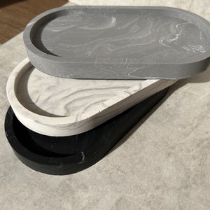 Oval Tray, Trinket Tray, Bathroom Tray,marble Tray Beautiful Small Oval ...