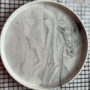Large Round Concrete Display Tray, Decorative Tray, Living Room Tray ...
