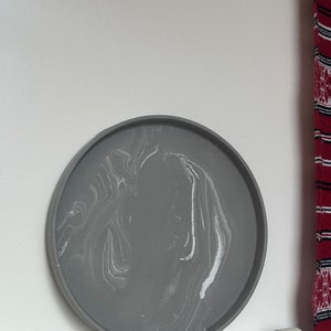 Large Round Concrete Display Tray, Decorative Tray, Living Room Tray ...