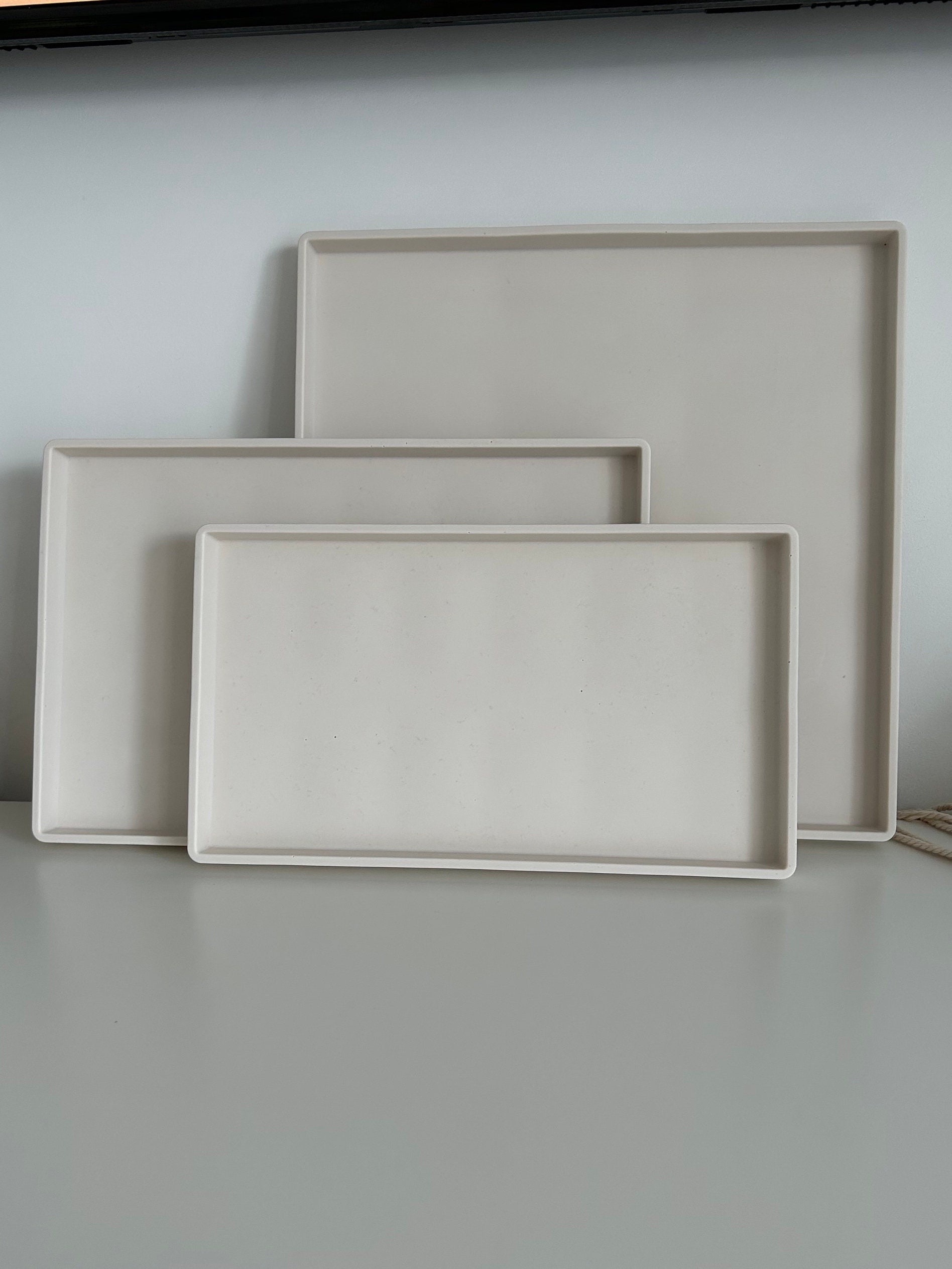 Large Square Concrete Display Tray Decorative Tray Living - Etsy UK