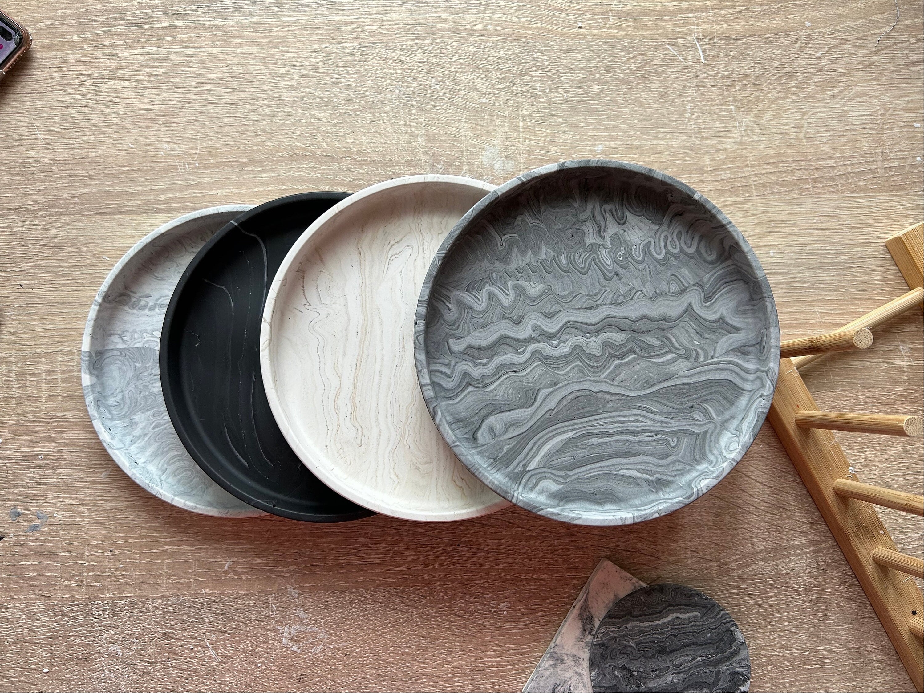 Large Round Concrete Display Tray Decorative Tray Living - Etsy UK