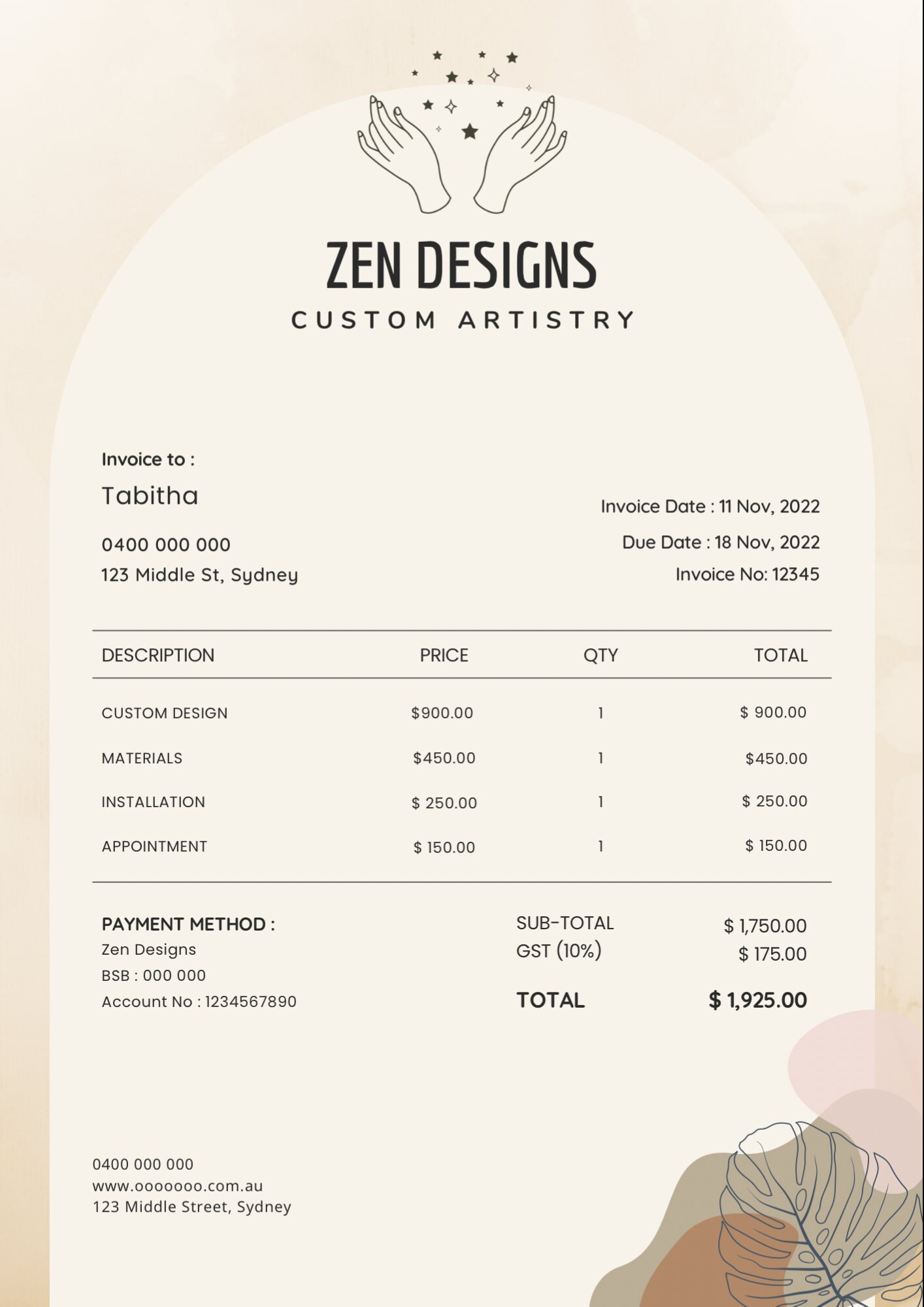 Invoice Template Design - Etsy