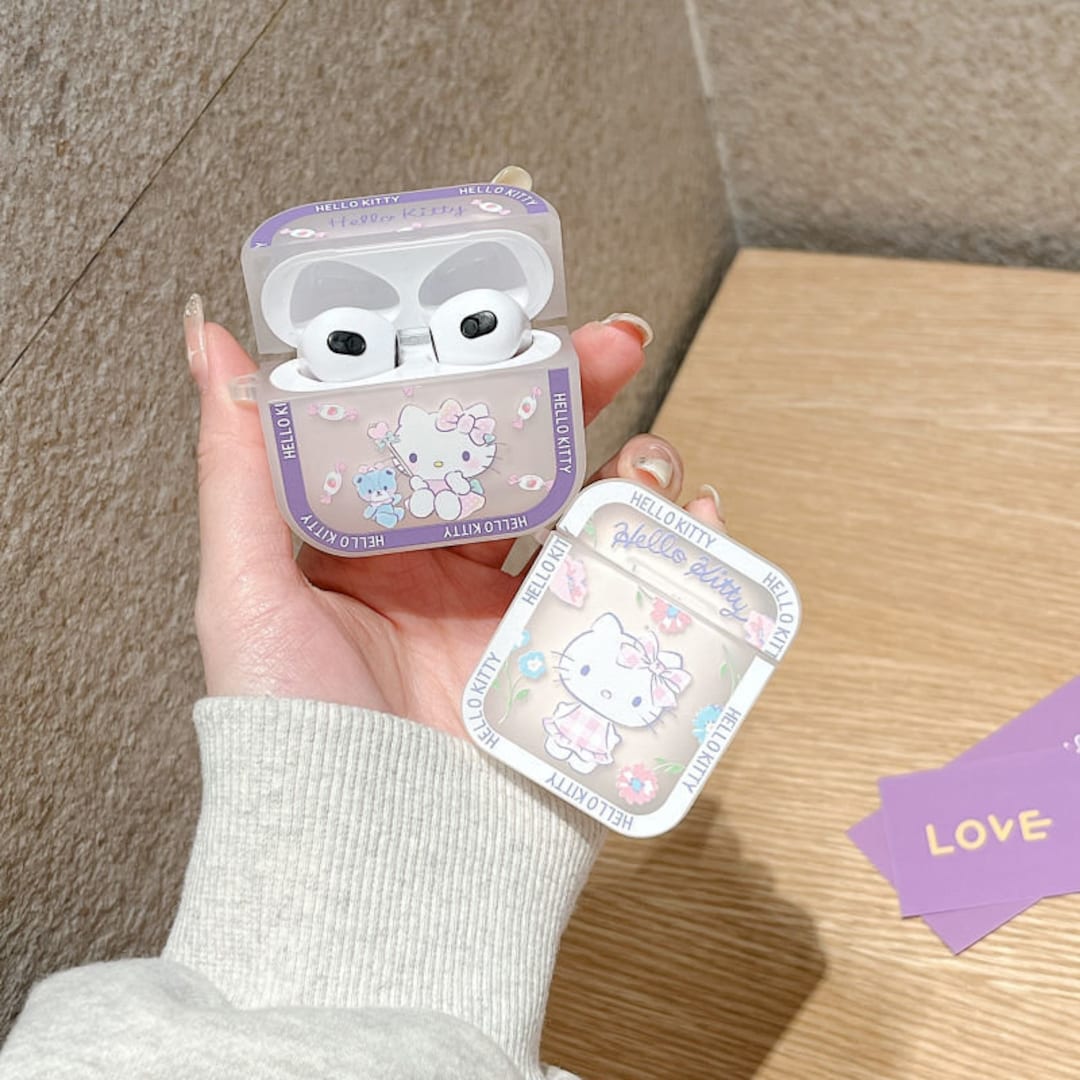 Kawaii Cartoon Airpods Case Cute Kitty Anime Airpods Cases for Airpods ...