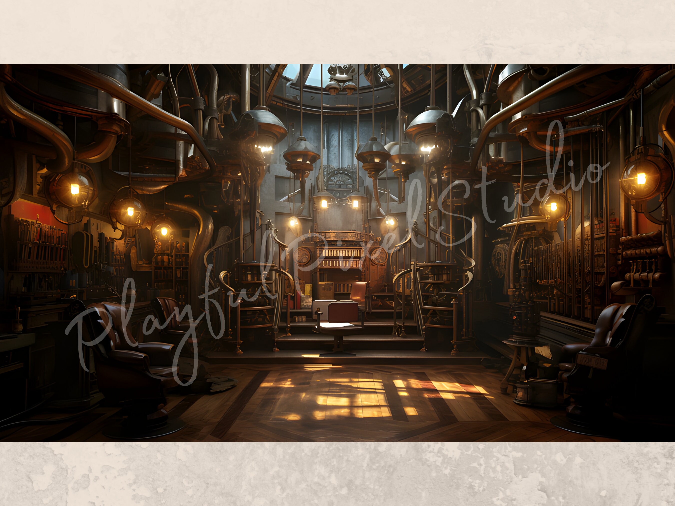 4 Steampunk Digital Backdrop 1 Bonus File, Fun Digital Backdrops ...