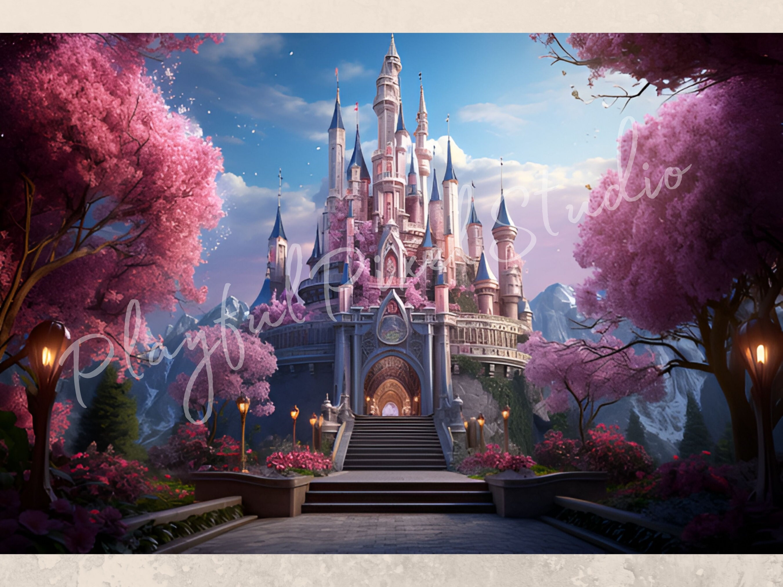 4 Fairytale Backdrop Overlays Jpg Fantasy Backdrop, Fun Digital ...