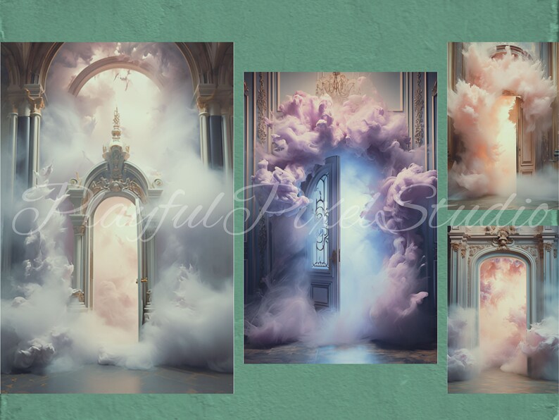 20 Smokey Digital Backdrops Fun Photography Background - Etsy