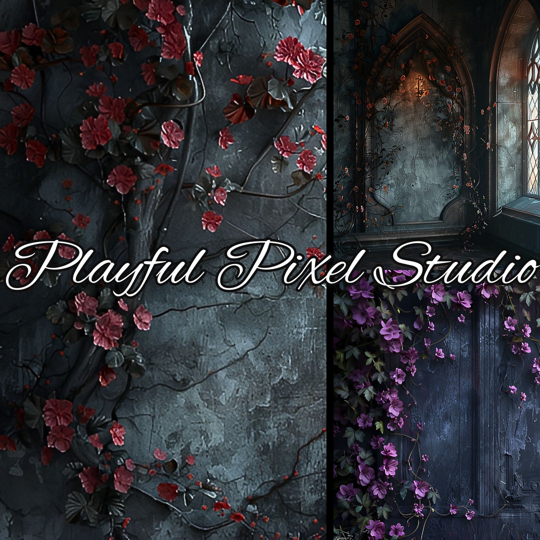 20 Fine Art Gothic Digital Backdrops, Maternity Background, Overlays ...