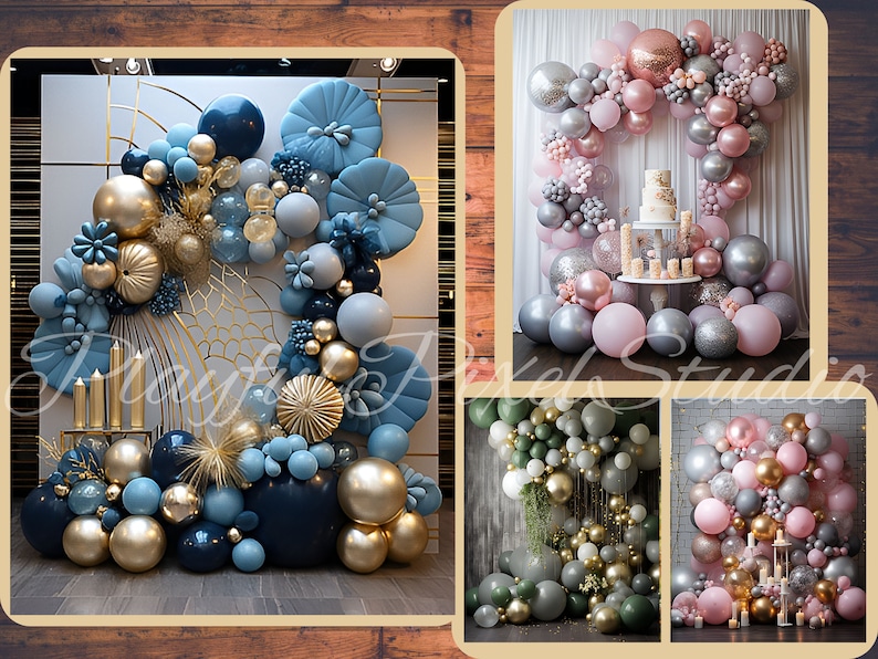 20 Modern Party Backgrounds, Bundle, Digital Backdrops, Fun Photography ...