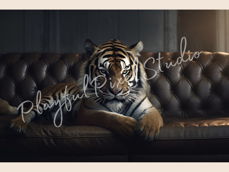 4 Tiger Digital Backdrop and 1 Bonus File High Quality Fun - Etsy