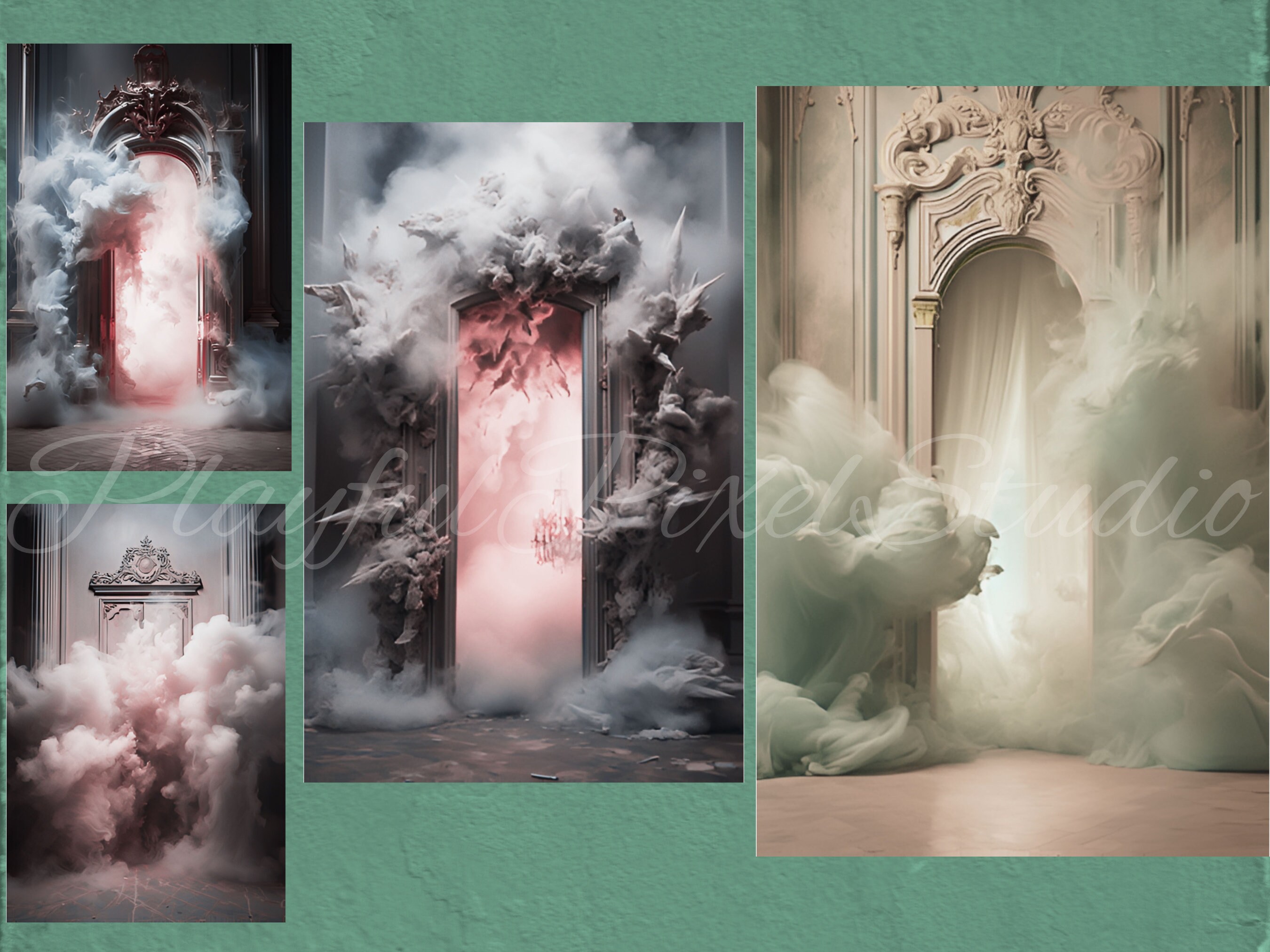 20 Smokey Digital Backdrops, Fun Photography Background, Photoshop ...