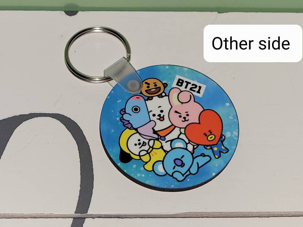 BTS BT21 J-hope Mang Inspired Keychain Bookbag Backpack or - Etsy