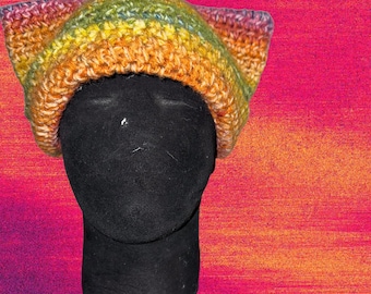 Granny Square Cat Hat/multicolor - Etsy