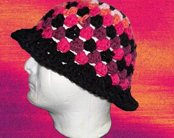 Granny Square Bucket Hat - Etsy
